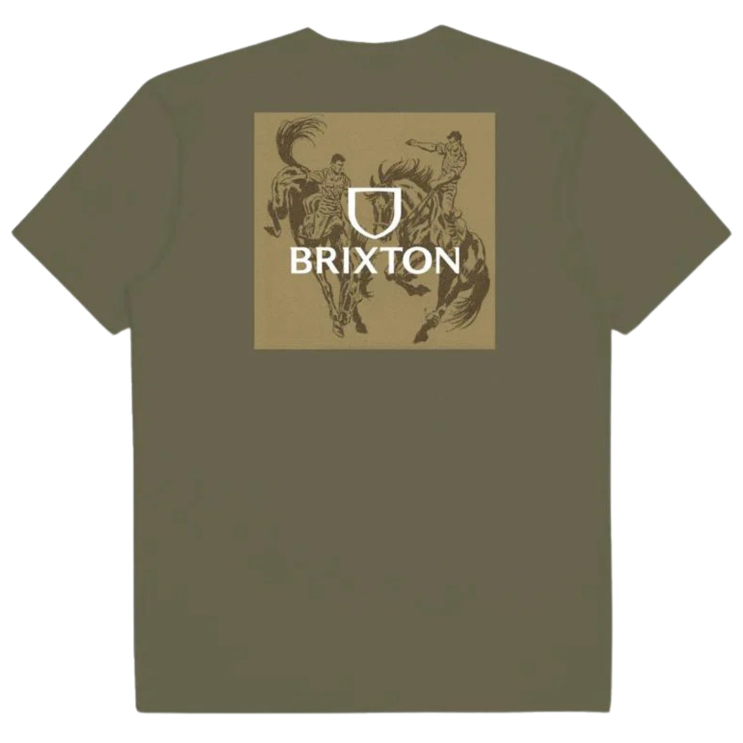 Brixton Alpha Square Tee – Bold Logo Graphic with Everyday Fit