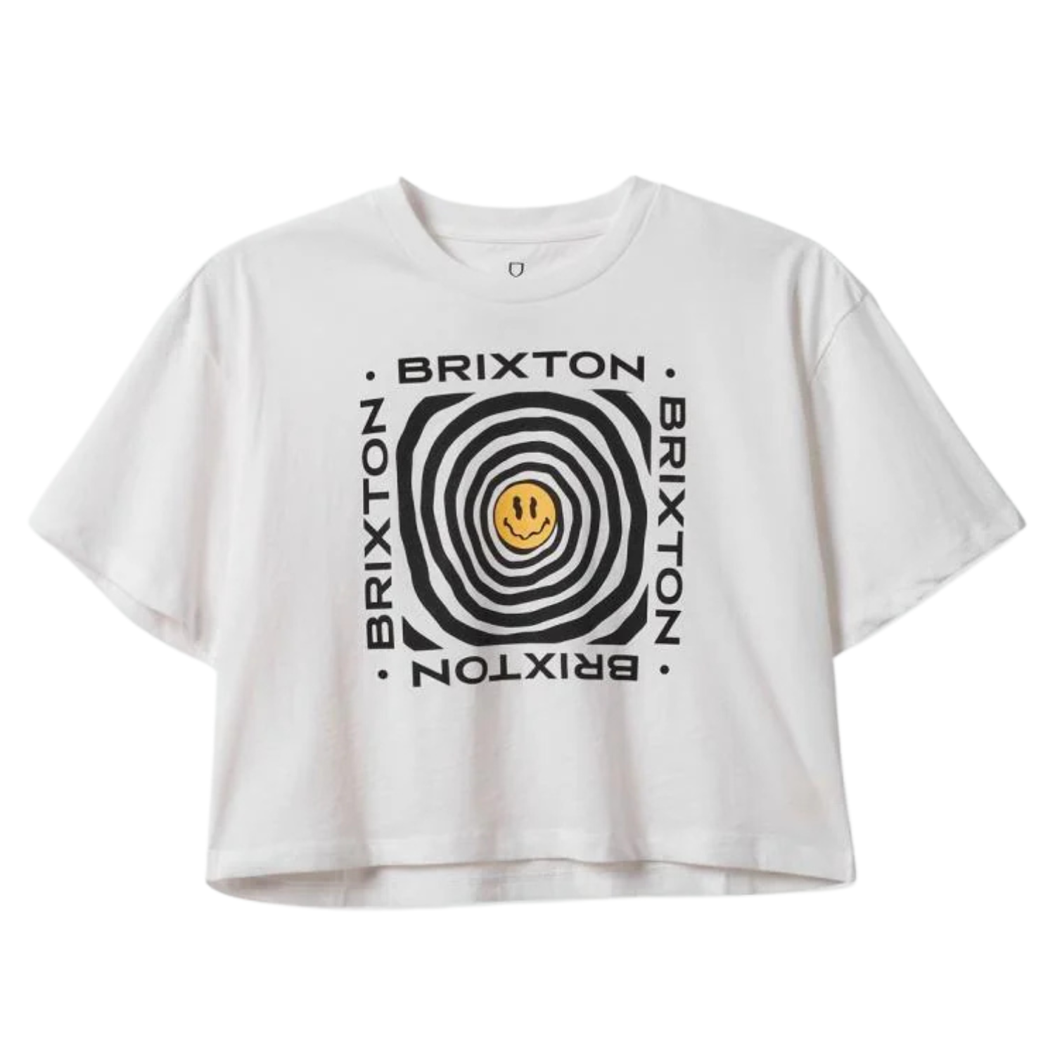 Brixton Dizzy Skimmer Tee – Cropped Fit with Bold Graphic Style